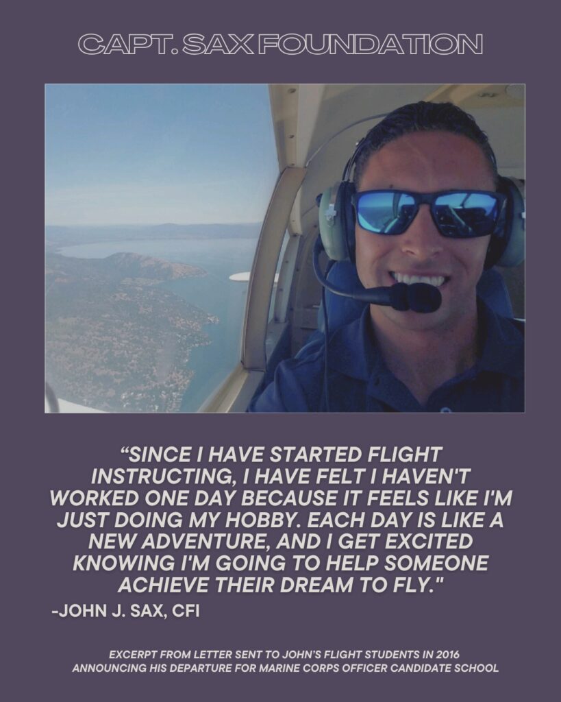 Capt. Sax’s Passion for Teaching Aviation as a Marine CFI